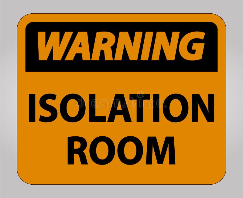 Warning Isolation Area Sign Isolate on White Background,Vector ...