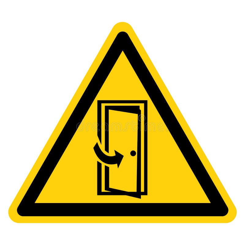Warning Keep Door Closed Symbol Sign, Vector Illustration, Isolate on ...