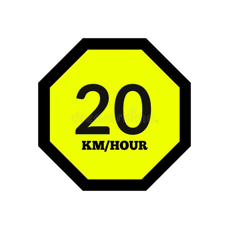 Warning Letter for Driving at 20 Km/hour Stock Illustration ...