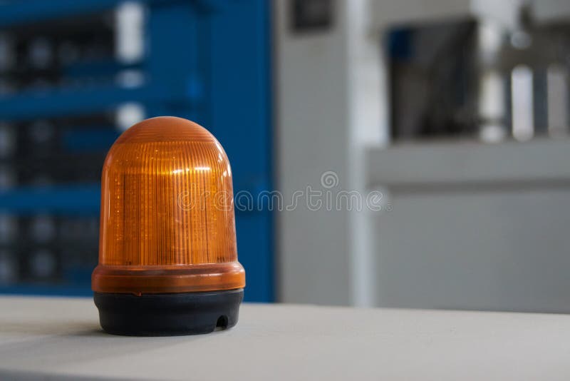 Warning Light Alarm Machine Working Close Stock Photos - Free & Royalty ...