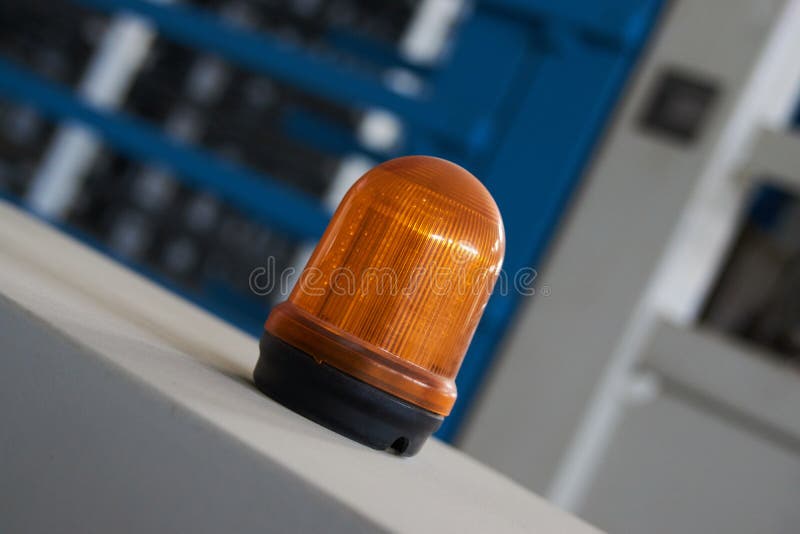 Warning Light Alarm Machine Working Close Stock Photos - Free & Royalty ...
