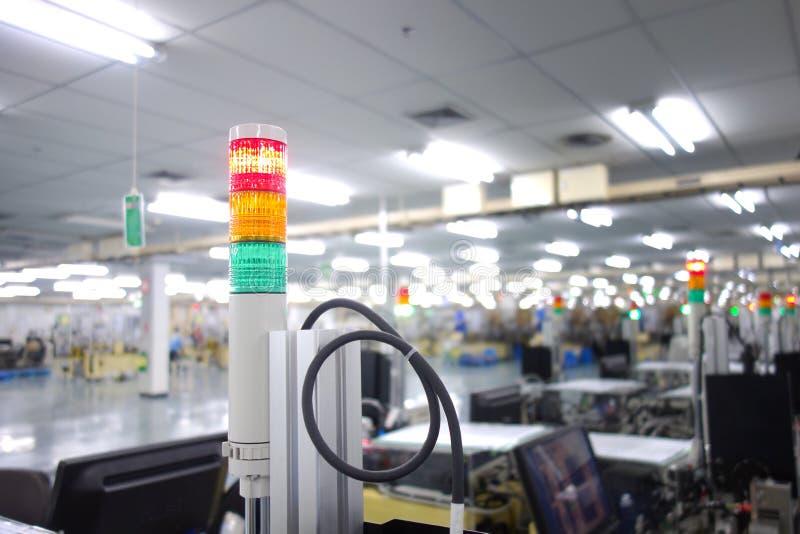 Warning light alarm stock photo. Image of electronic - 135146608