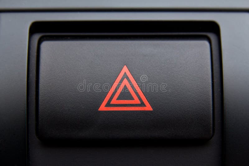 Warning lights button stock photo. Image of urgency, push - 32611488