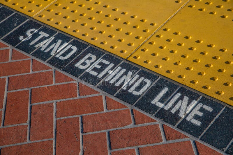 A Line Of Red Warning Pillars. Stock Image - Image of alert, orange ...
