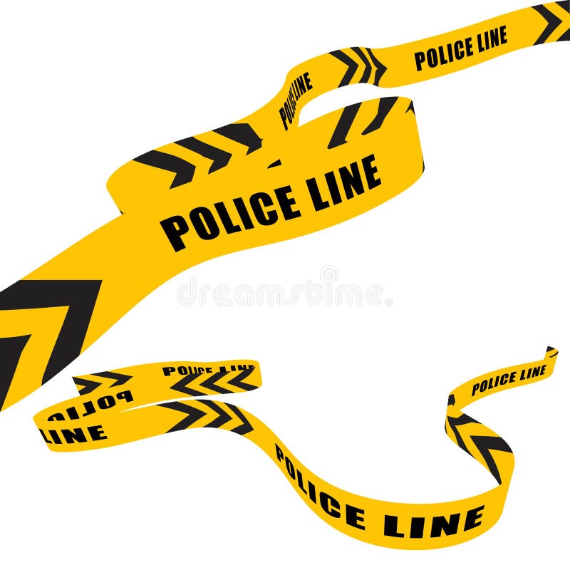 Warning Line Police Vector Design Stock Vector - Illustration of risk ...