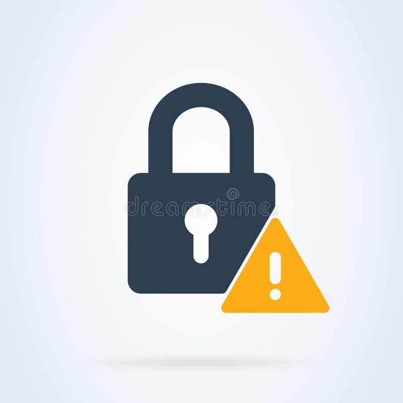 Warning Lock Out Label Sign on White Background Stock Vector ...