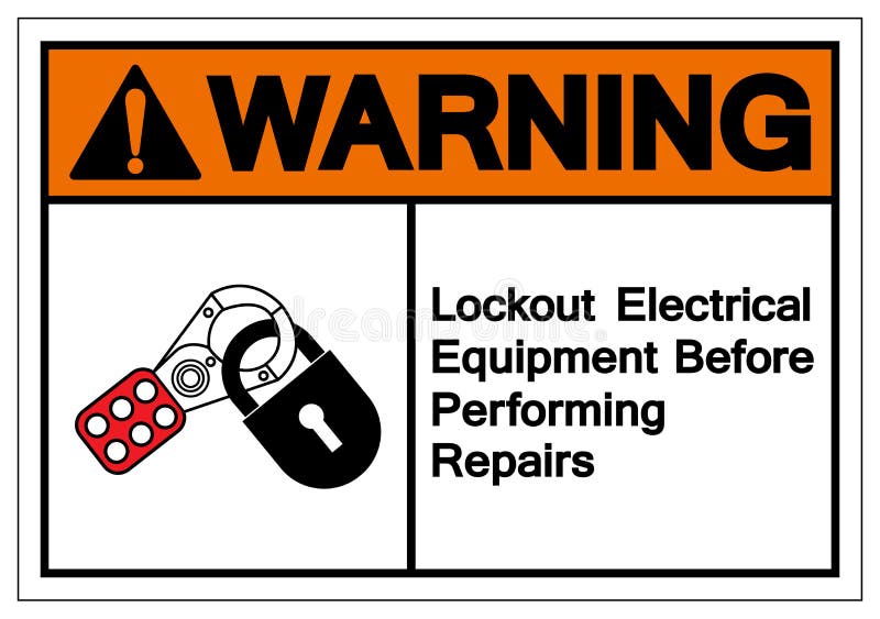 Set Warning of Electrical Hazard Symbol Sign, Vector Illustration ...