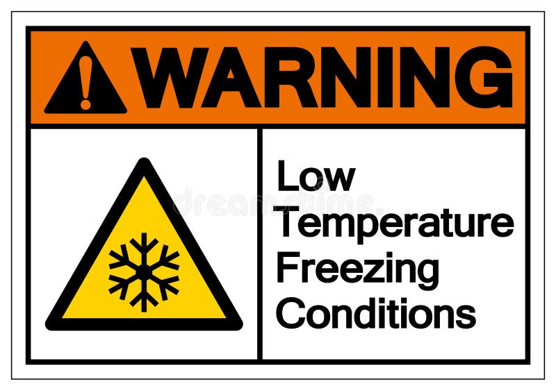 Warning Hot or Cold Surface Symbol Sign, Vector Illustration, Isolate ...