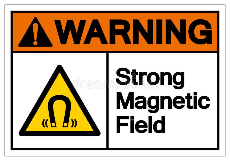 Magnetic Field Symbol Sign, Vector Illustration, Isolate on White ...