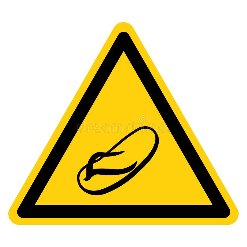 Warning No Slipper Symbol Sign, Vector Illustration, Isolate on White ...