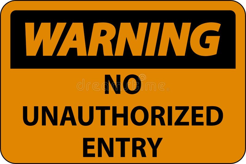 No Unauthorized Entry Icon Stock Illustrations – 266 No Unauthorized ...