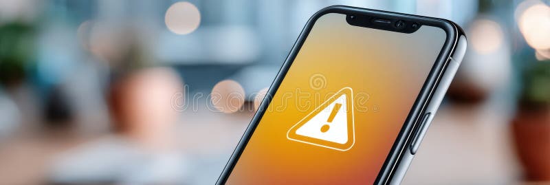Warning Notification Displayed on Banking App Indicating Potential ...