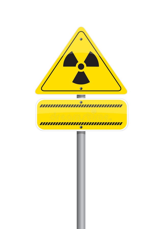 Nuclear fallout warning stock vector. Illustration of power - 30240920