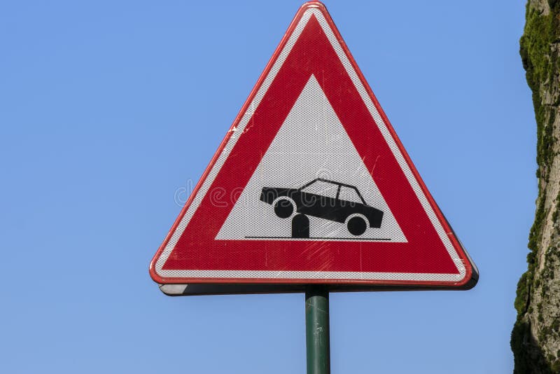 Warning for an Obstacle Pass Left or Right Road Sign Editorial ...