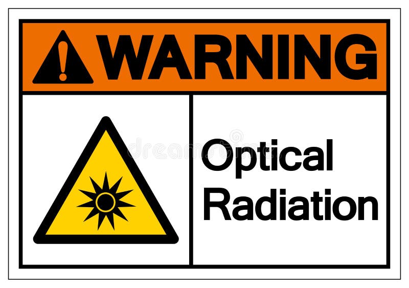 Optical Radiation Sign Vector Design Stock Vector - Illustration of ...