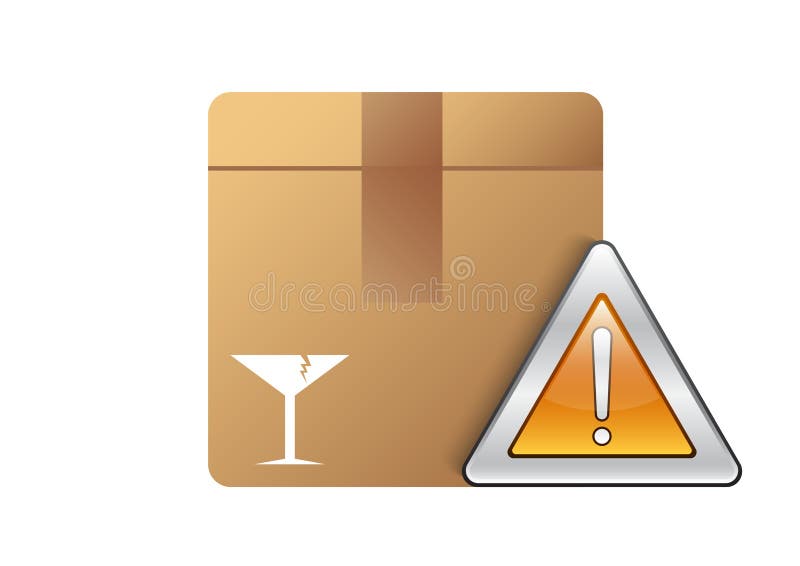 Warning packing stock vector. Illustration of warning - 120054572