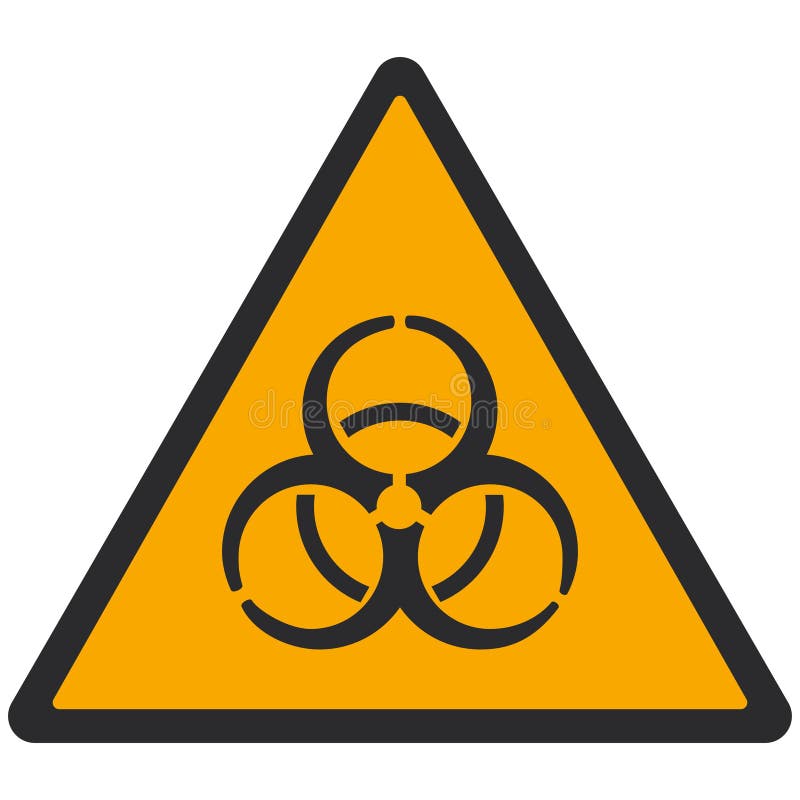 WARNING PICTOGRAM, BIOLOGICAL RISK ISO 7010 - W009 Stock Vector ...