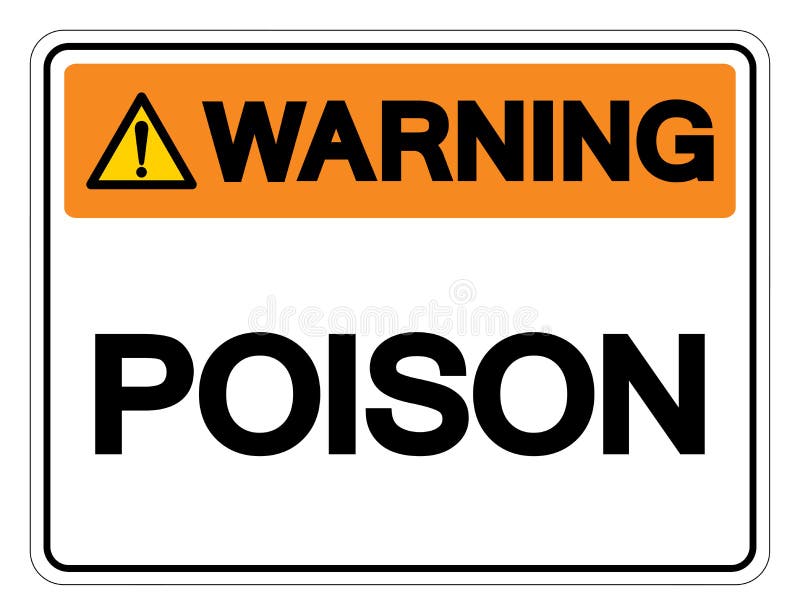 Warning Poison Symbol Sign,Vector Illustration, Isolate on White ...