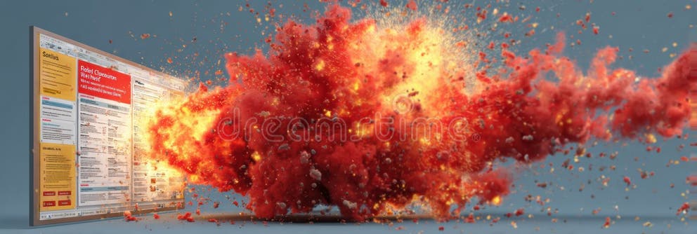 Warning Popup Bursts Out from Fake Antivirus Software with Explosions ...