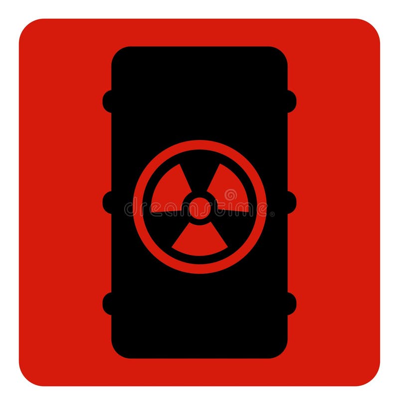 Warning Radioactive Area Symbol Sign, Vector Illustration, Isolate on ...