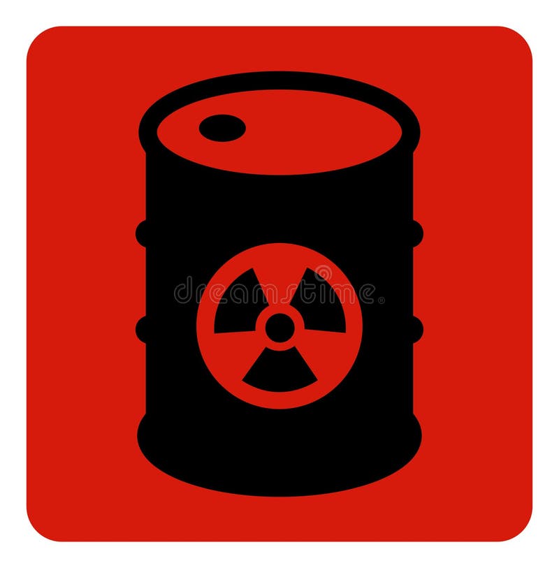 Warning Radioactive Symbol Sign, Vector Illustration, Isolate on White ...
