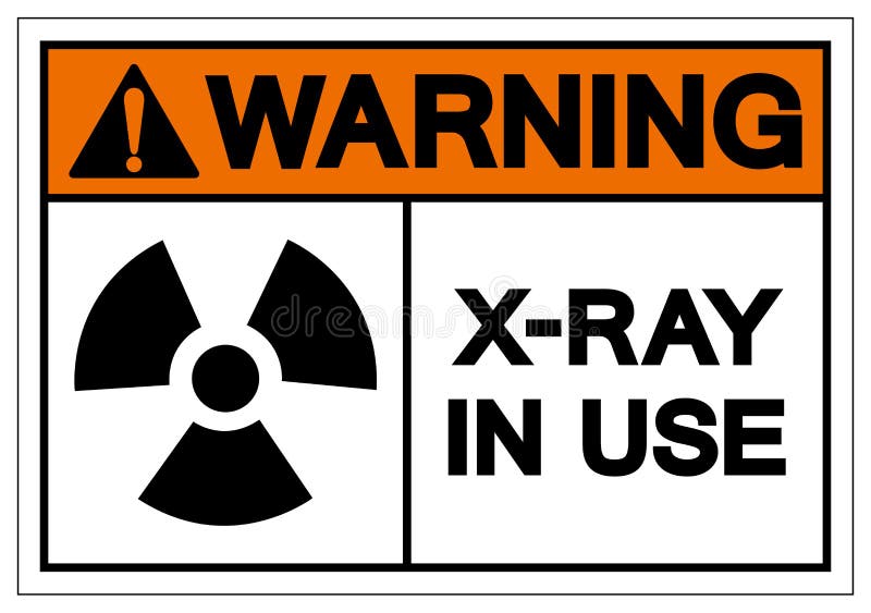 Warning X-Ray in Use Symbol Sign, Vector Illustration, Isolate on White ...