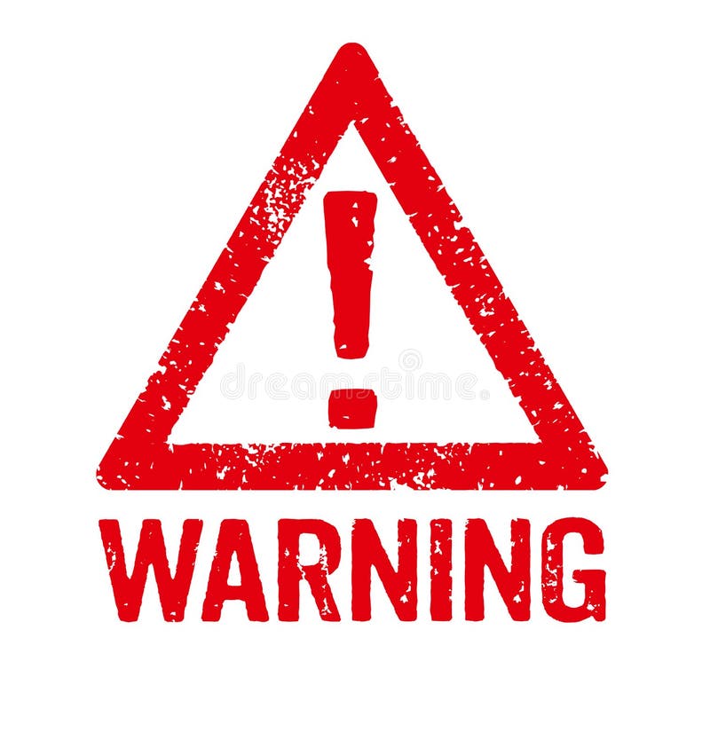 Triangle Warning Stamp With Exclamation Mark Stock Vector ...