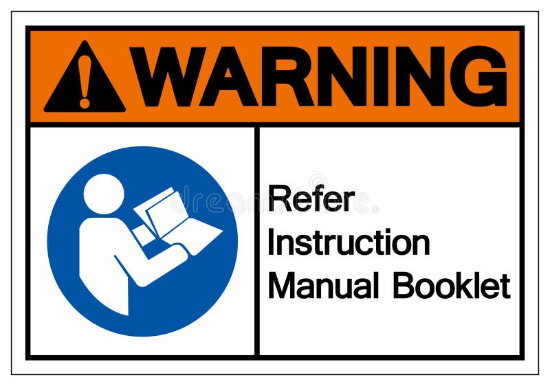 Warning Read Operator`s Manual Symbol Sign,Vector Illustration ... Warning Read Operator`s Manual Symbol Sign,Vector Illustration ...