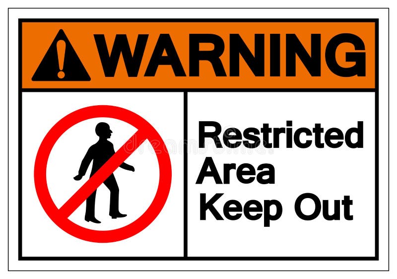 Restricted Area Authorized Personnel only Symbol Sign, Vector ...