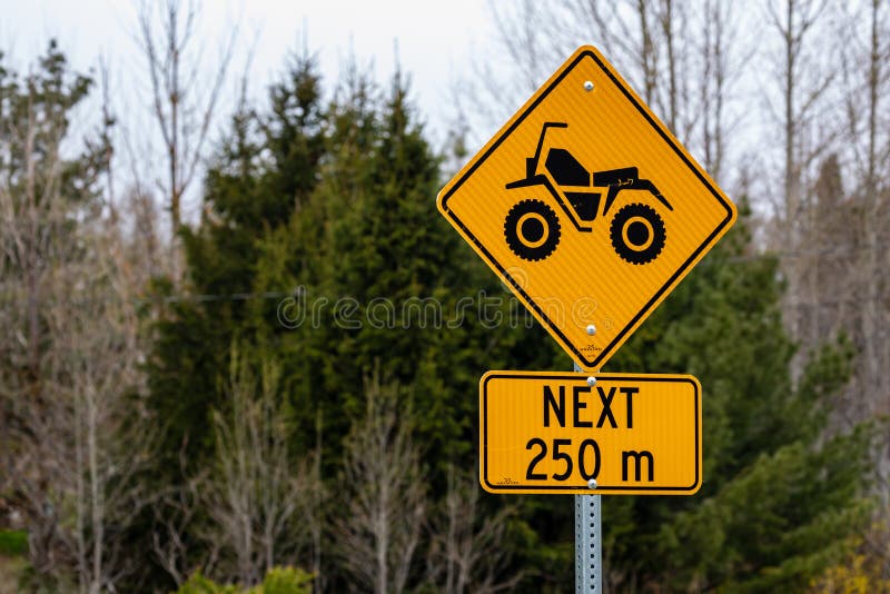 Warning Road Sign of Crossing Traffic Stock Photo - Image of drive ...