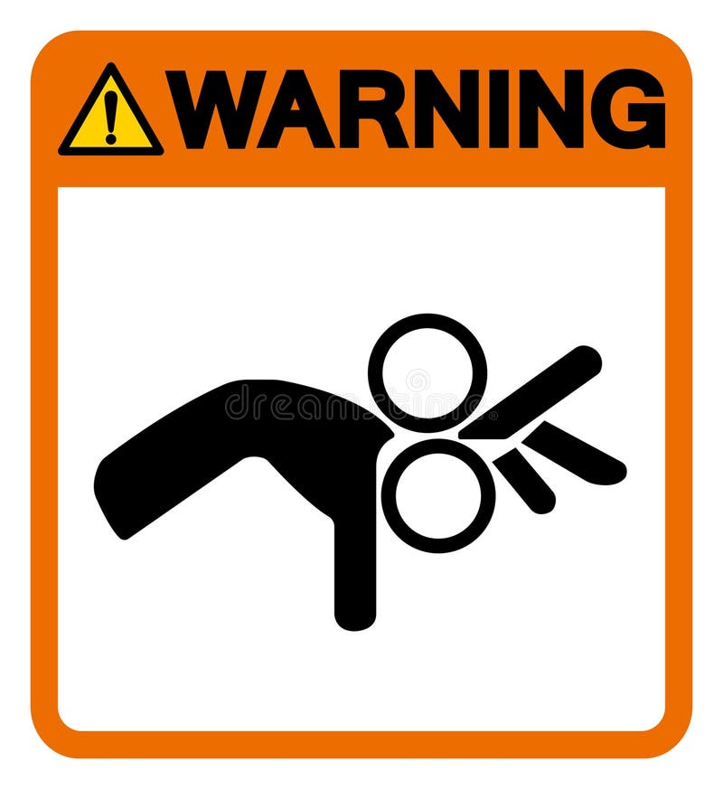 Warning Roller Symbol Sign, Vector Illustration, Isolate on White ...