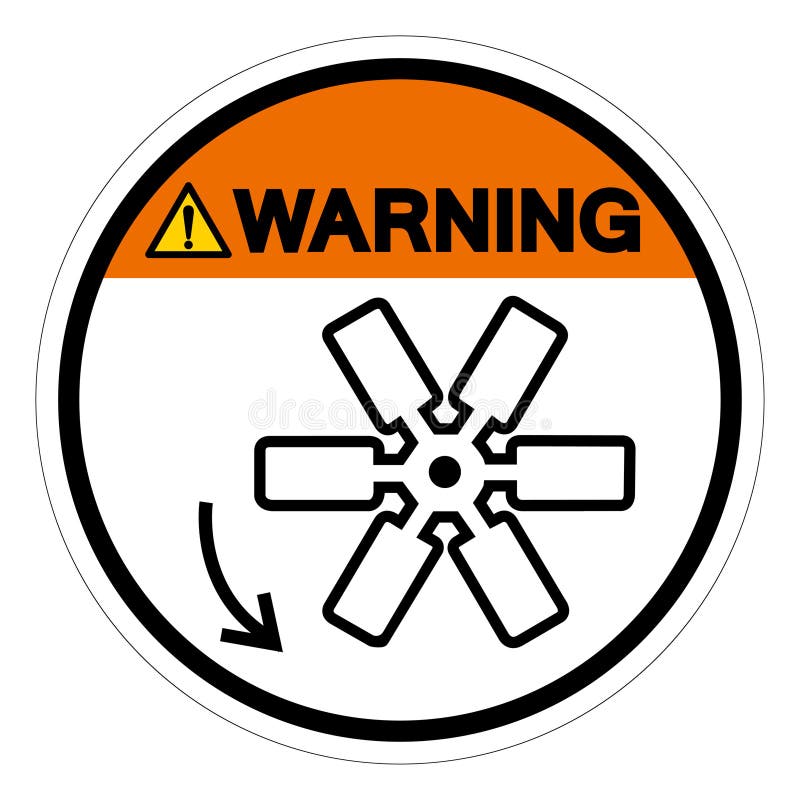 Warning Rotating Agitator Symbol Sign, Vector Illustration, Isolate on ...