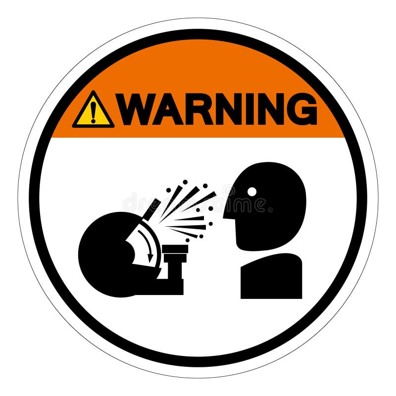 Warning Rotating Wheels Symbol Sign, Vector Illustration, Isolate on ...