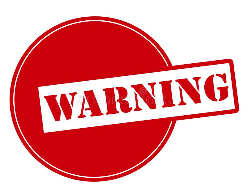 Warning stock illustration. Illustration of round, grunge - 82944228