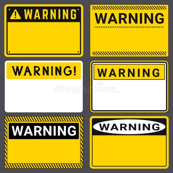 Yellow Warning Labels Stock Illustrations – 797 Yellow Warning Labels ...