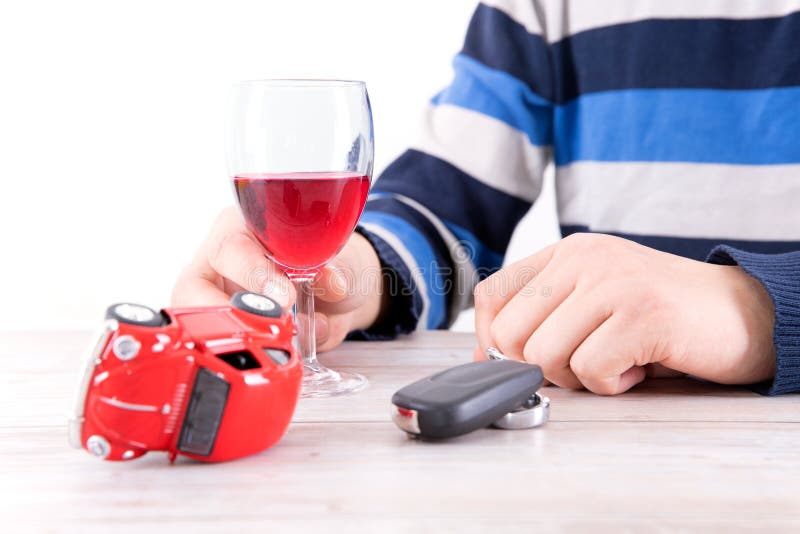 Warning Scene of Drunk Driving Accident Stock Image - Image of safety ...