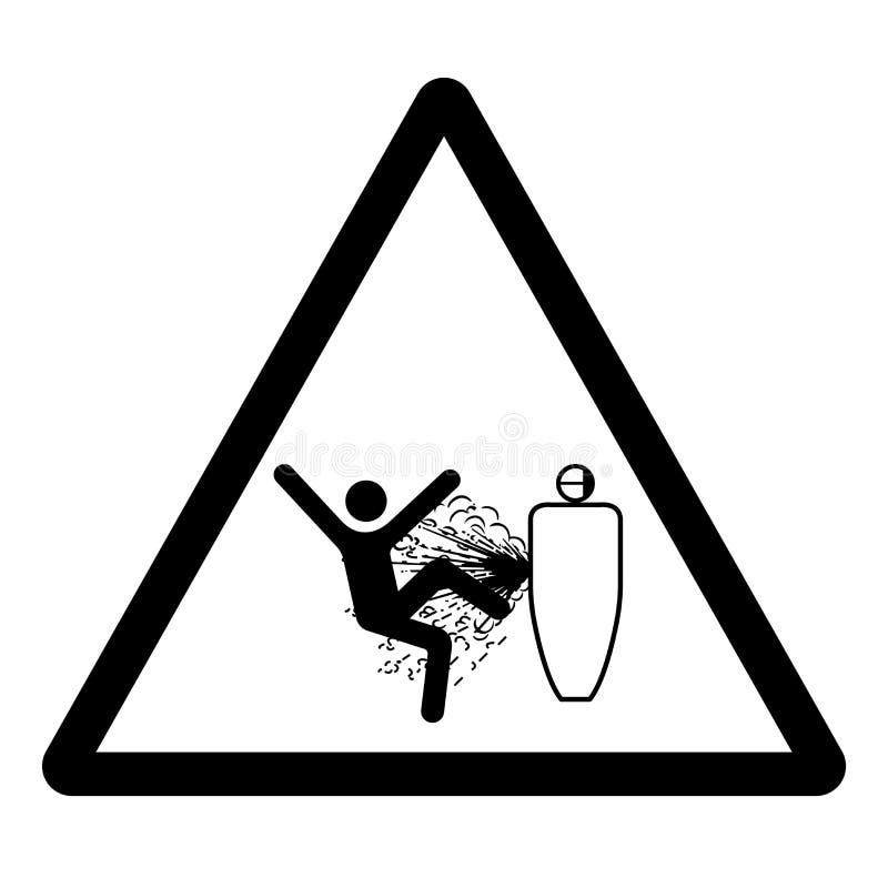 Warning Servicing while Pressurized Can Severe Injury Symbol Sign ...