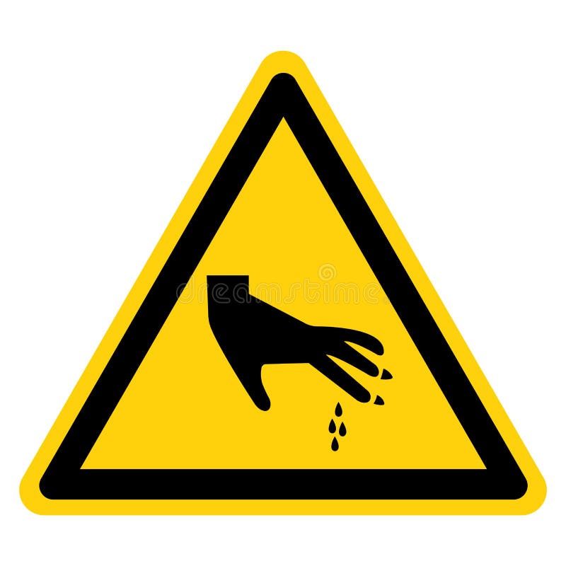 Warning Sharp Points Symbol Sign ,Vector Illustration, Isolate on White ...