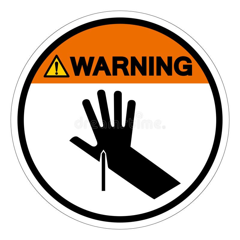 Warning Sharp Point Symbol Sign, Vector Illustration, Isolate on White ...