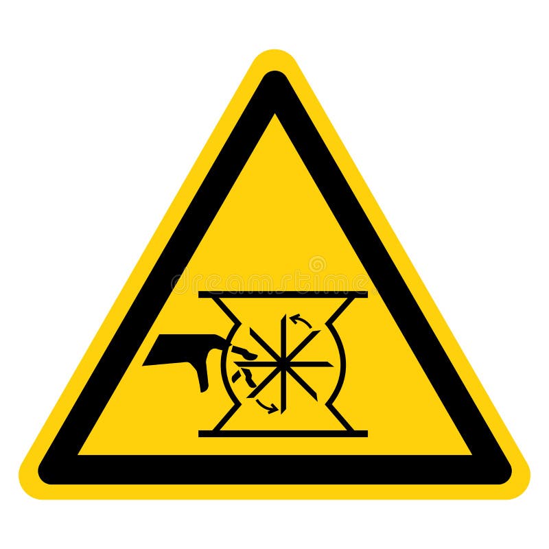 Warning Shear Points Sharp Edges Symbol Sign ,Vector Illustration ...