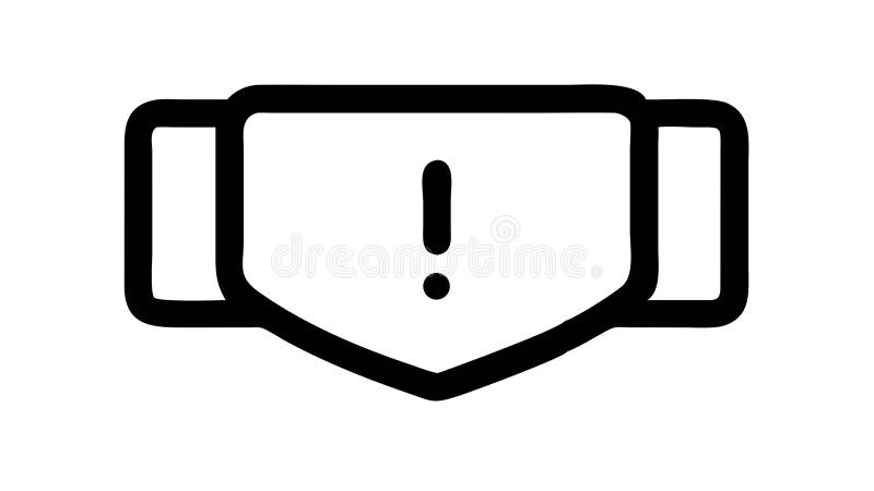 Warning Shield Icon, Protection Alert Symbol, Vector Design Generative ...