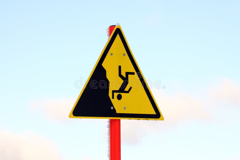 Warning sign stock photo. Image of warning, collapse - 18326750