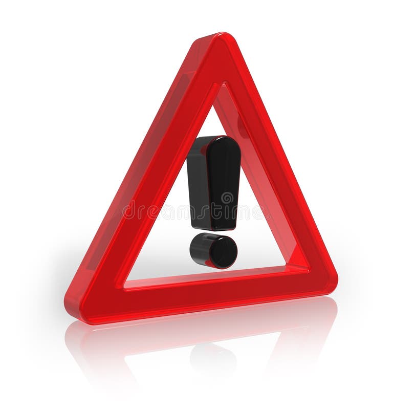 Reflective Safety Triangle Warning Sign Stock Illustrations – 527 ...