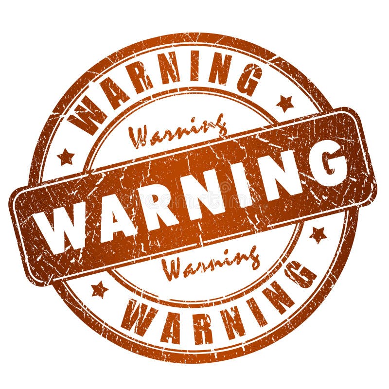 Warning stamp stock vector. Illustration of alert, risk - 26404148