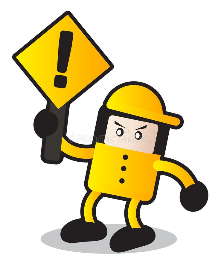 Warning stock illustration. Illustration of construction - 21565884