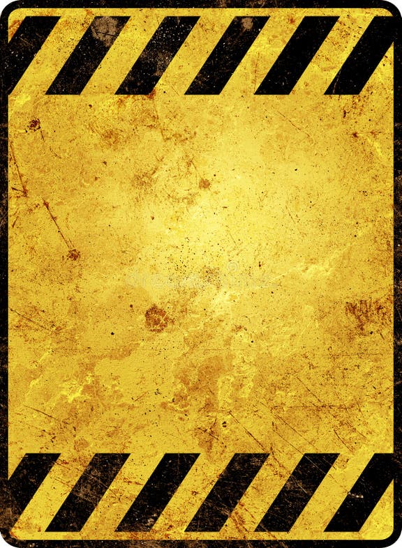 Rusty Warning Sign Template Stock Image - Image of label, stripe: 27554257