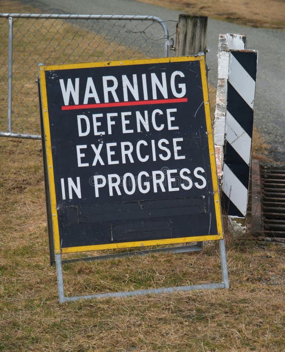 Warning sign stock photo. Image of defence, yellow, sign - 28932958