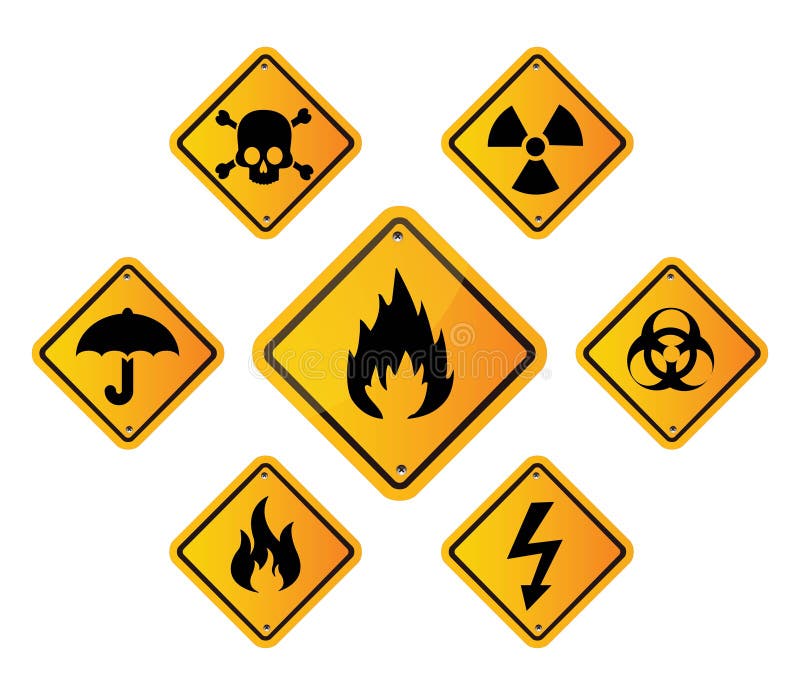 GHS 9 New Hazard Pictogram. Hazard Warning Sign WHMIS , Isolated Vector ...