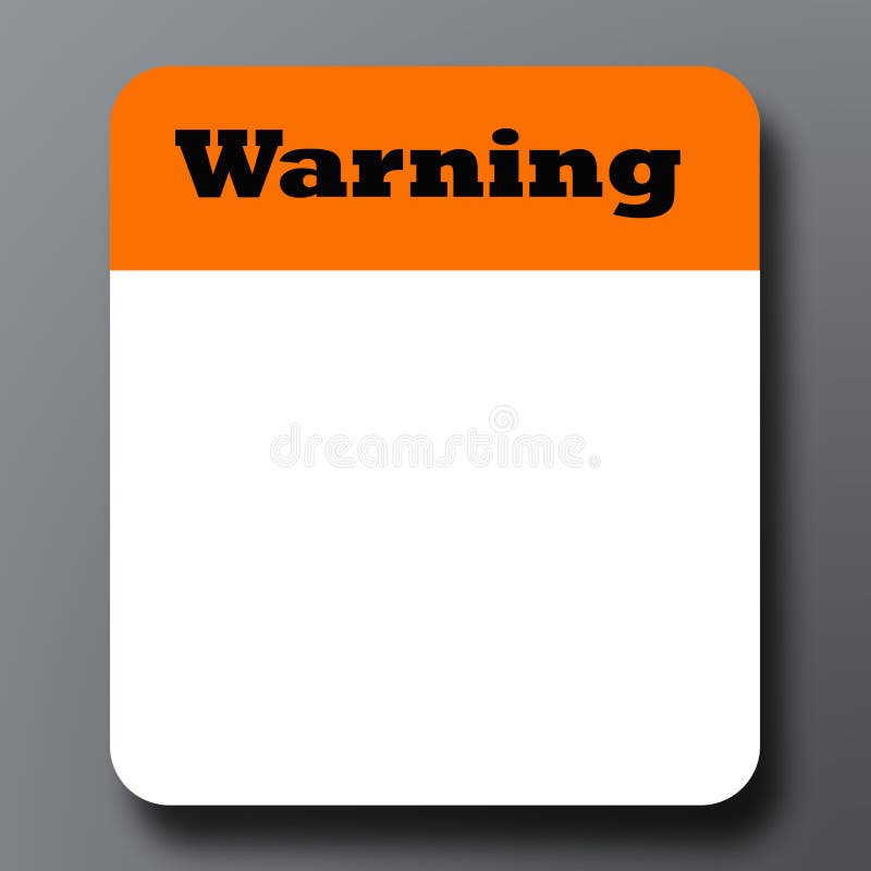 Warning sign stock illustration. Illustration of notes - 7691740