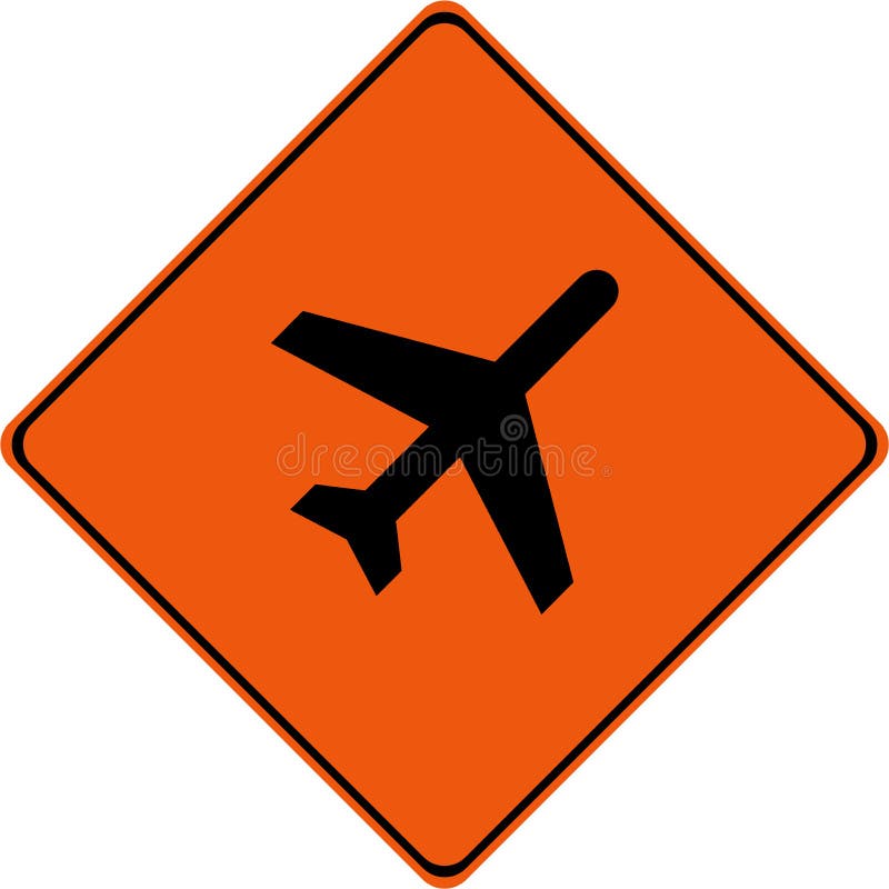 No airplane sign stock illustration. Illustration of geometric - 79904973